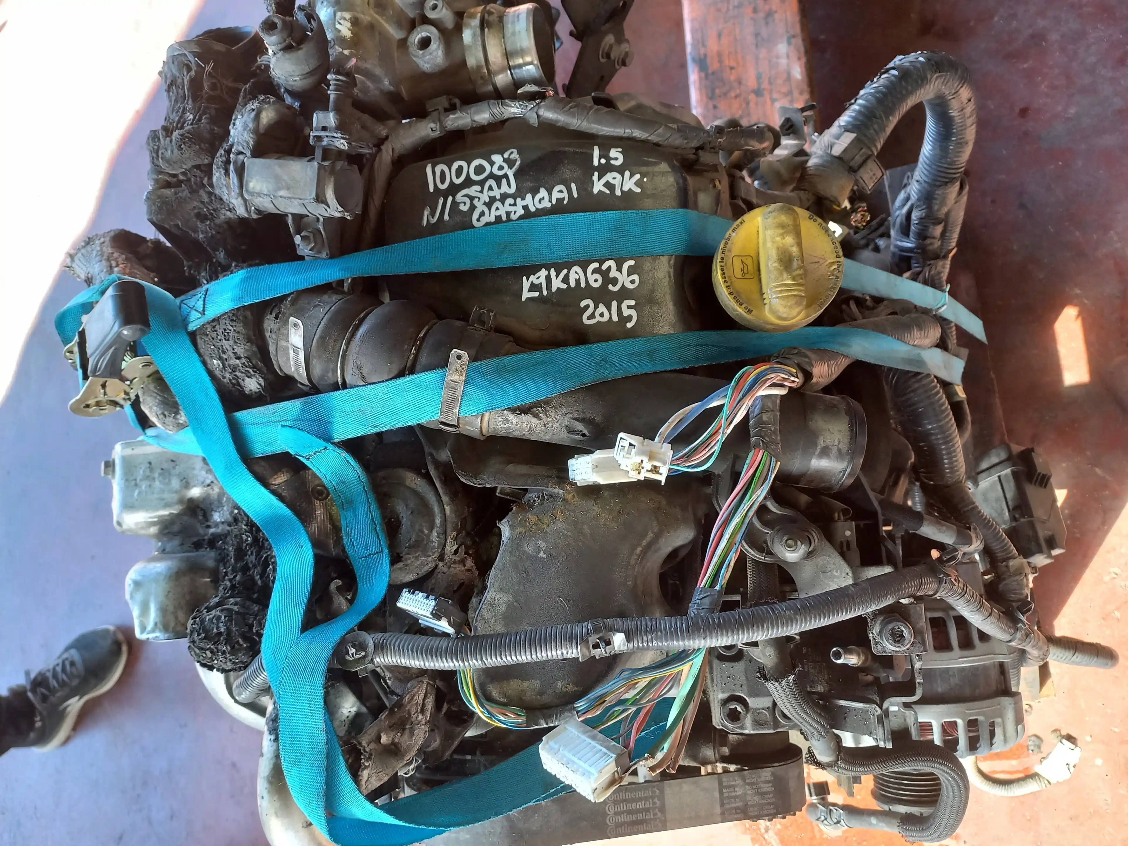 Complete engine nissan qashqai j11 1.5 turbodiesel cat k9ka636 100083