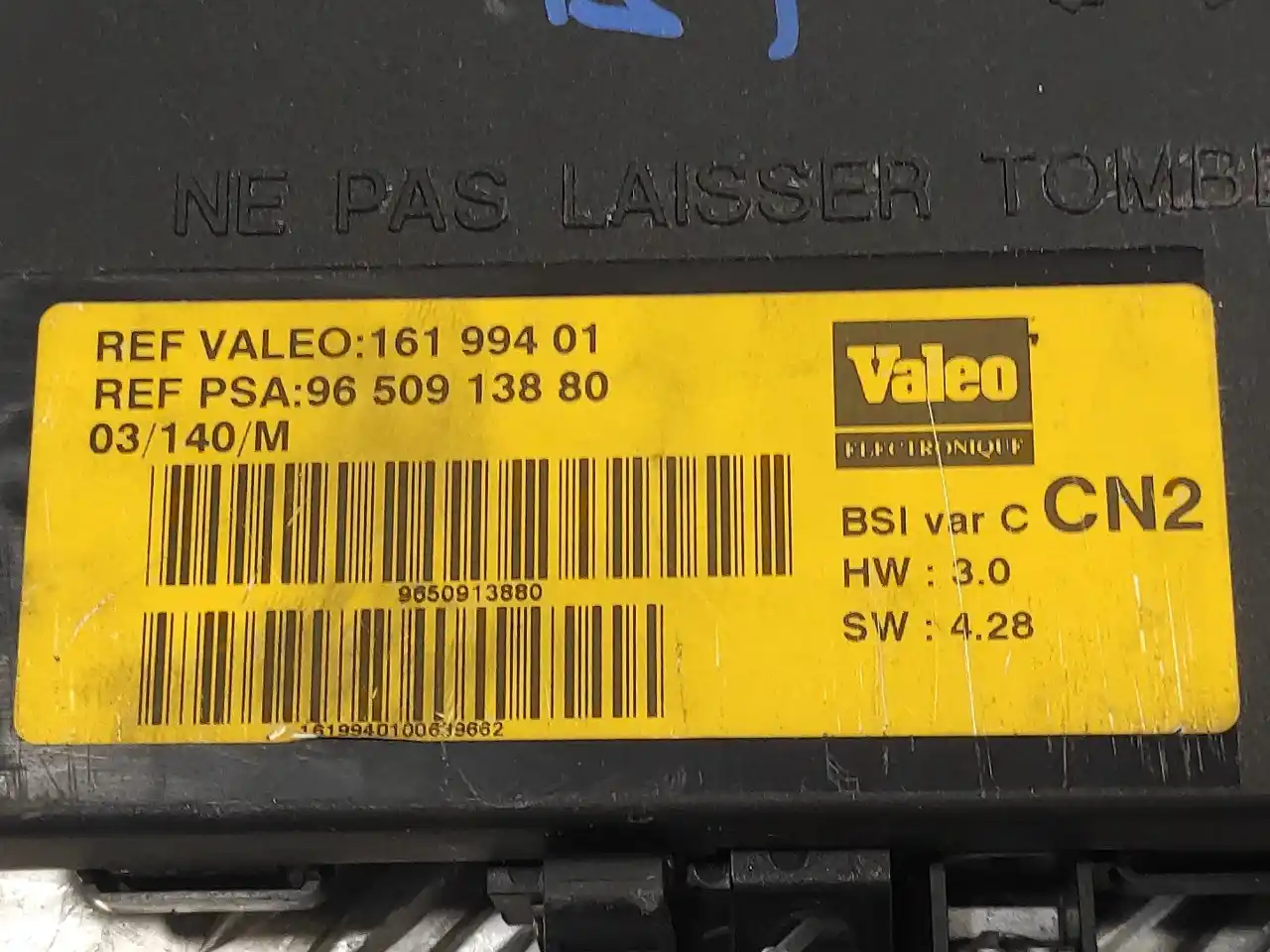 Caja reles fusible citroen c3 1.4 hdi cool 9650913880 16199401 1027106