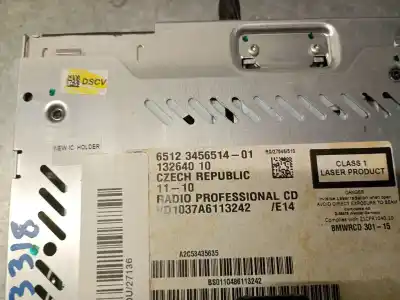 Audio system radio mini mini r56 cooper d 65123456514 65123456514 5610697